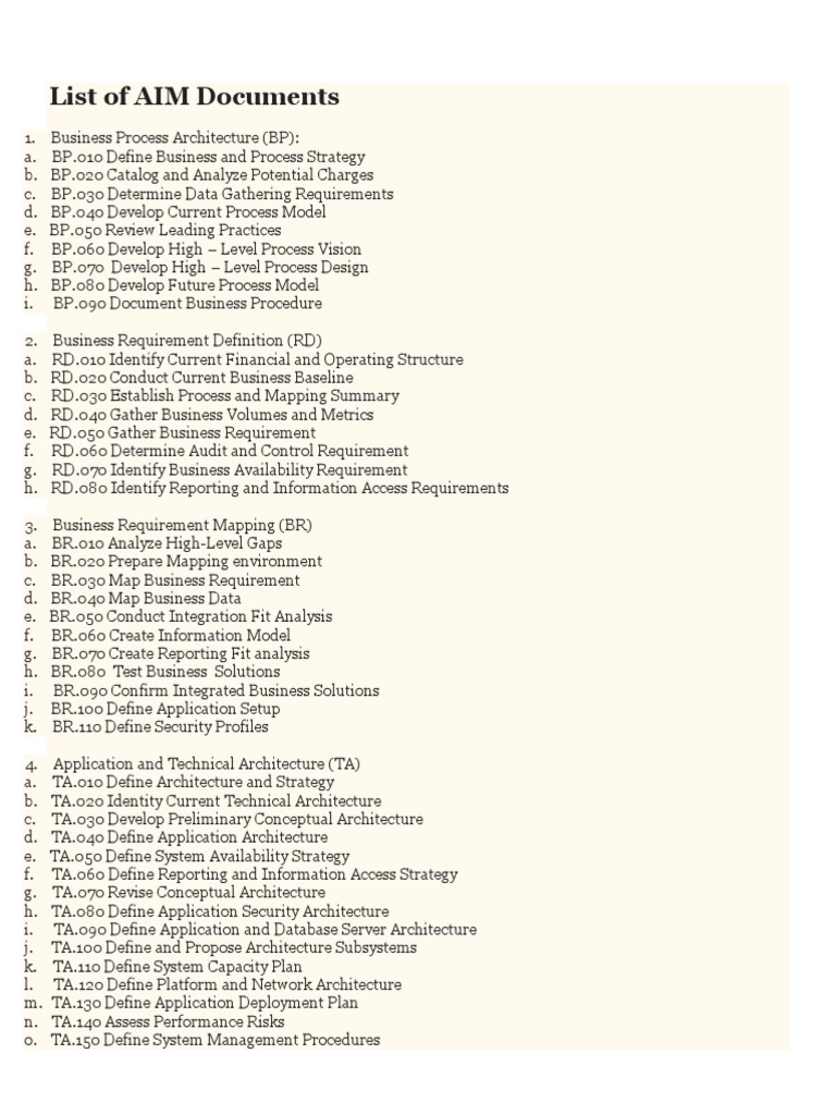 List of Document Id's | PDF | Documentation | Databases