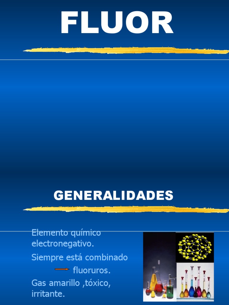 Fluor 3a | PDF | Flúor | Medicina