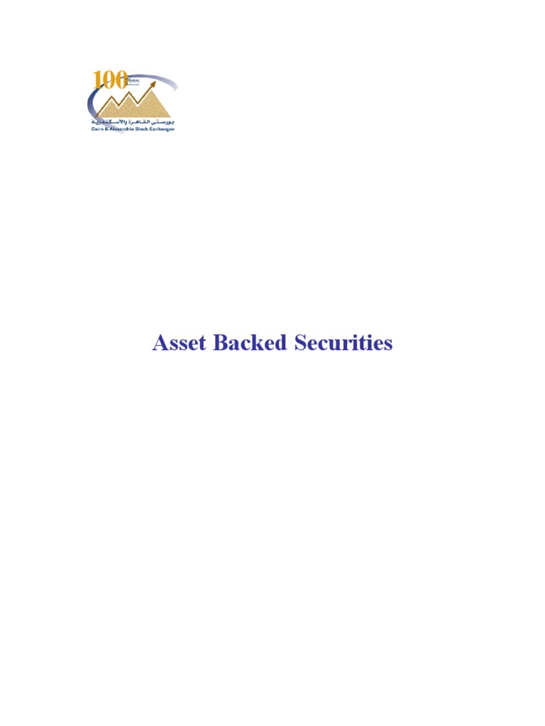 Asset Backed Securities | PDF | Securitization | Asset Backed Security
