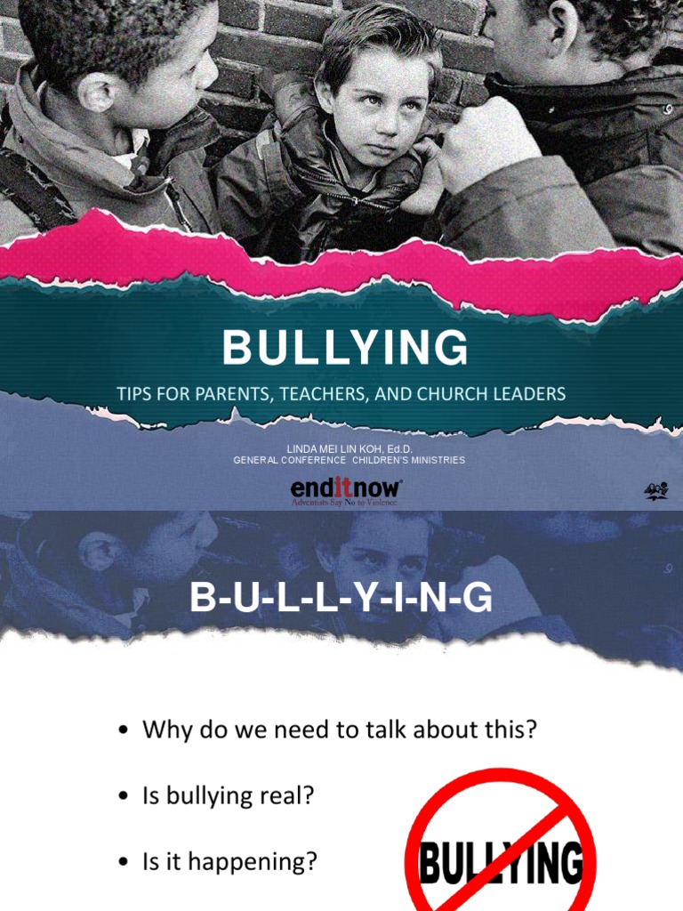 3-Bullying - Tips Seminar Slides | PDF | Cyberbullying | Bullying