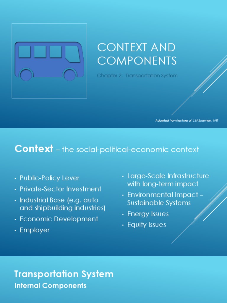 Transportation System Context and Components | PDF | Rail Transport ...