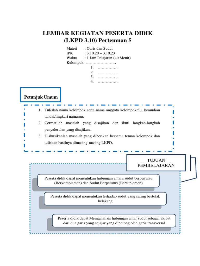 LKPD KD 3.10 (Ipk 20-23) | PDF