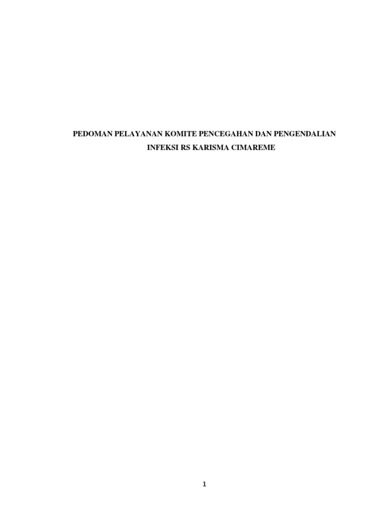 Contoh Pedoman Pelayanan Ppi | PDF