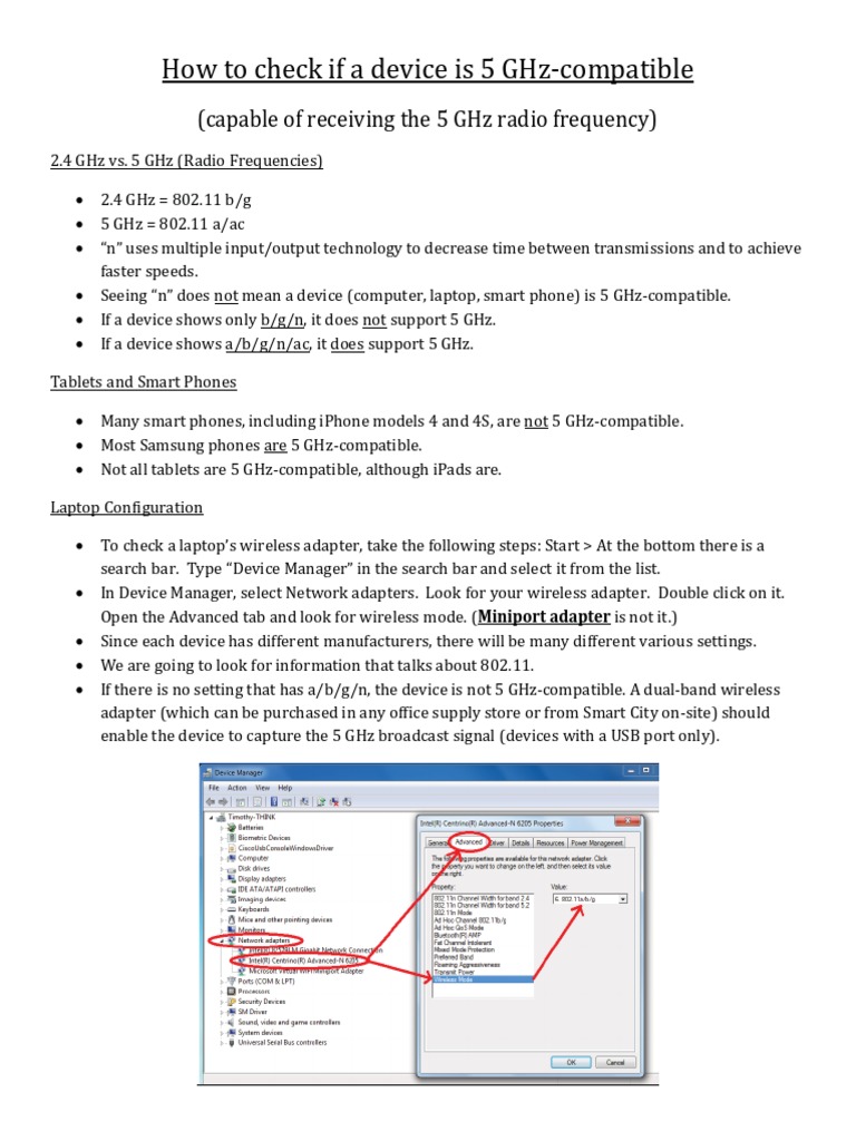 How To Check If A Device Is 5 Ghz-Compatible: (Capable of Receiving The ...