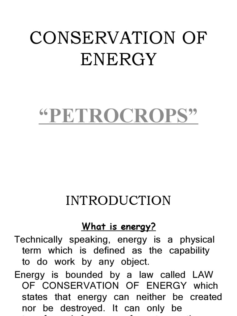 Petro-Crops: Sustainable Energy Source | PDF | Fuels | Energy Development