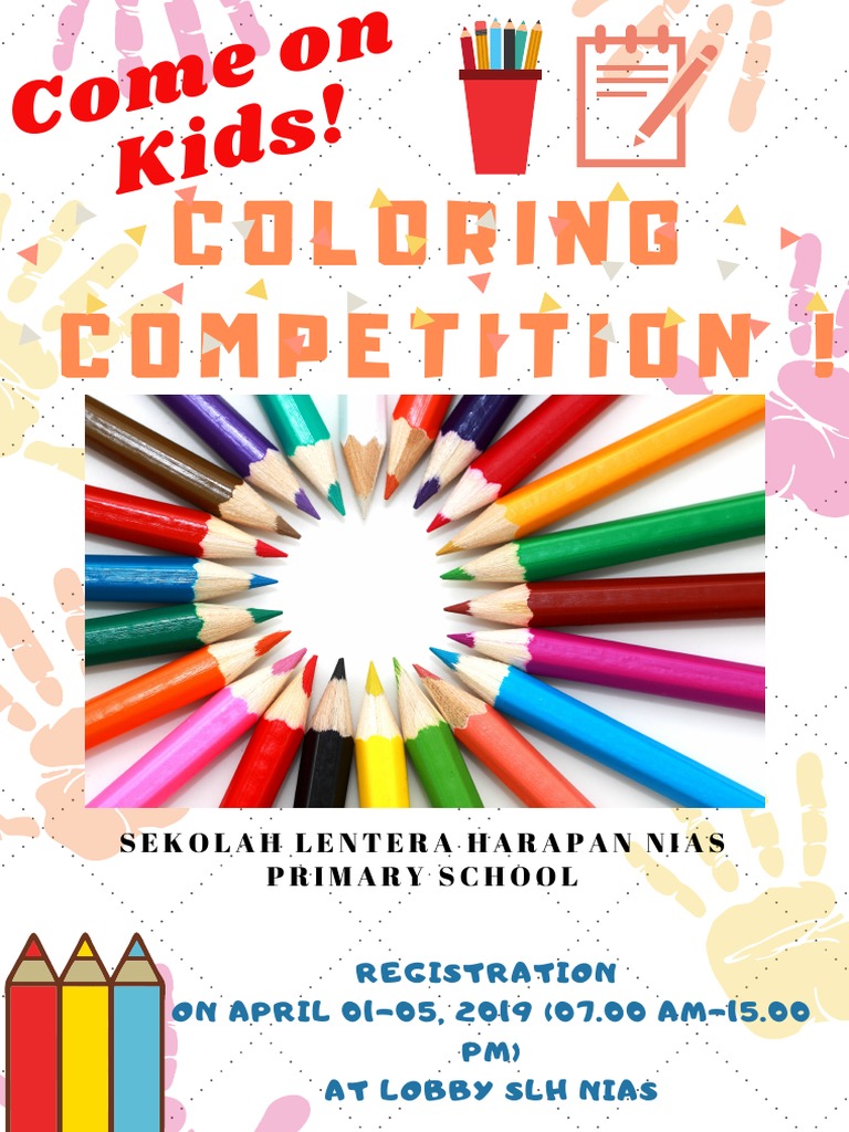 Coloring Competition !: Sekolah Lentera Harapan Nias Primary School | PDF