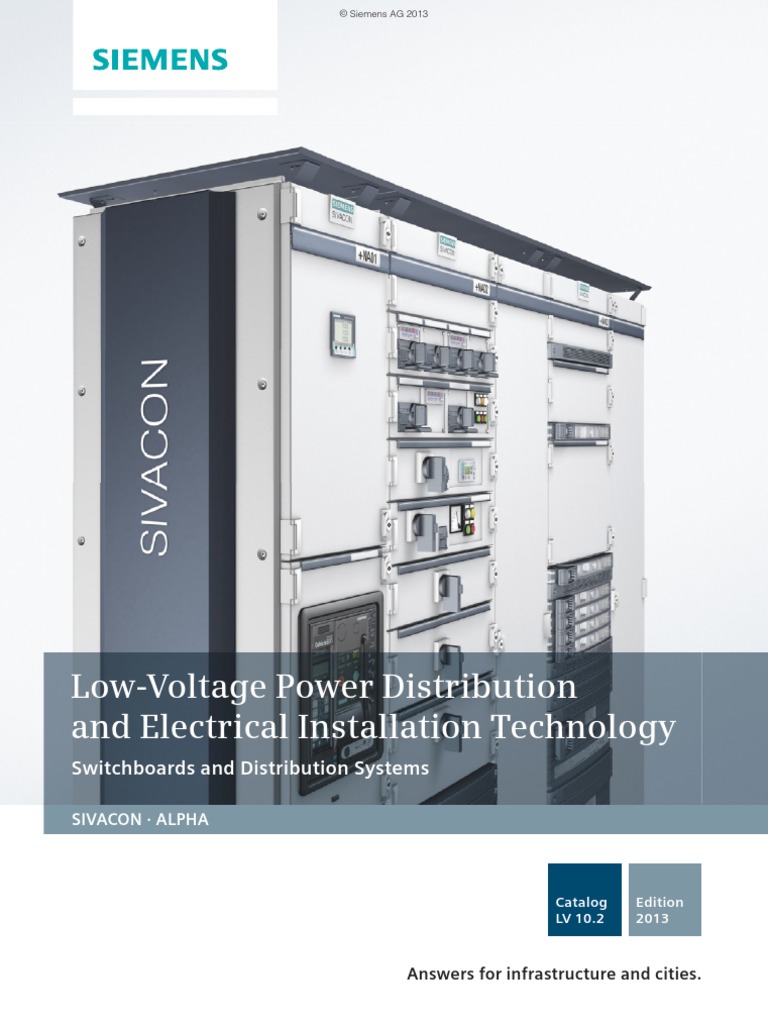 SIVACON ALPHA LV10-2 Complete English 2013 PDF | PDF | Electric Power ...