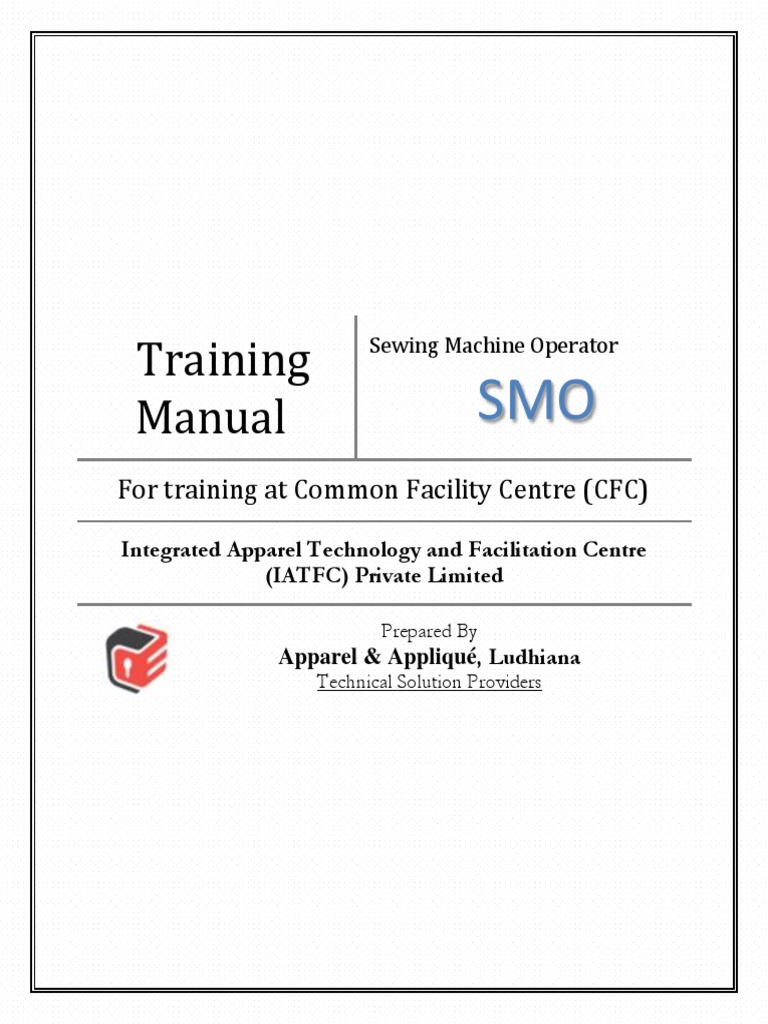 SMO Training Manual | PDF | Seam (Sewing) | Sewing