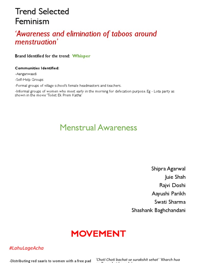 Menstrual Stigma | PDF | Menstruation | Sanitation