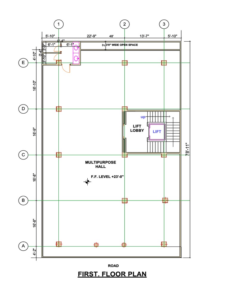 First Floor Plan Layout Details | PDF