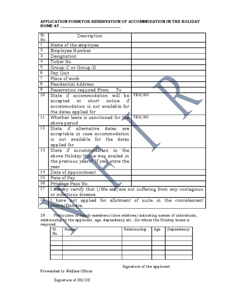 Holiday Home Application | PDF | Locomotives | Rail Transport