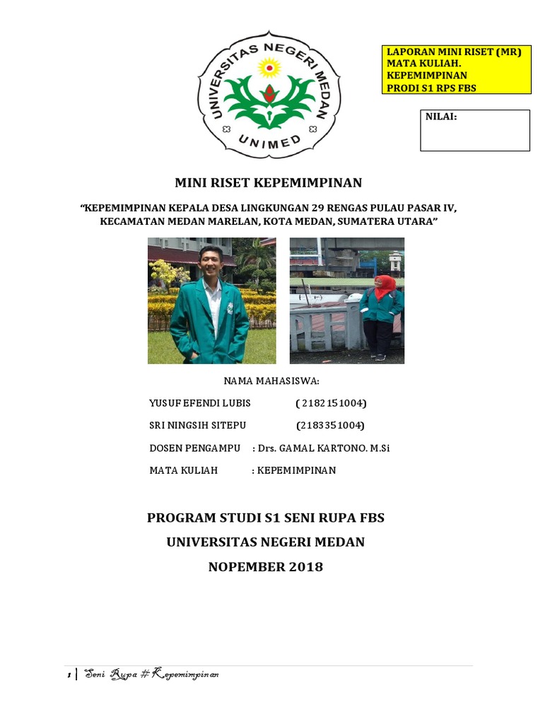 Mini Riset Kepemimpinan Yusuf Lubis Sri Ningsih | PDF