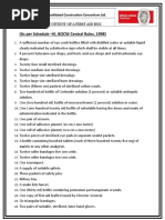 First Aid Box Check List | PDF