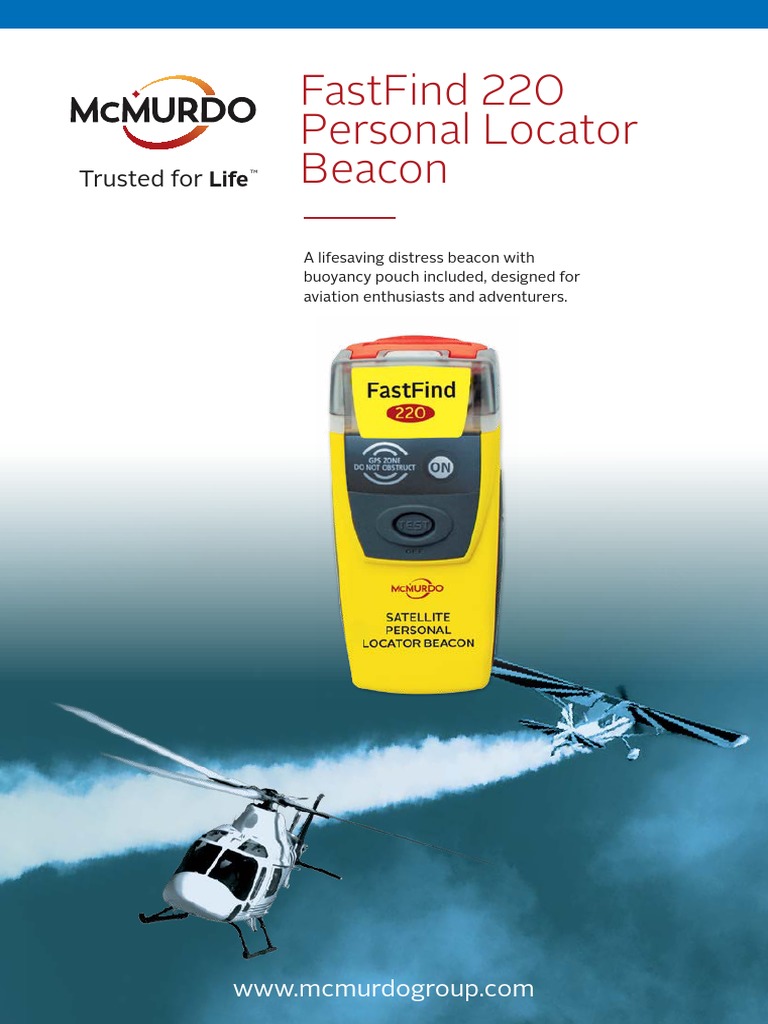 McMurdo FastFind 220 PLB Datasheet | PDF | Telecommunications ...