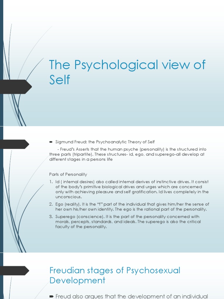 The Psychological View of Self | Download Free PDF | Id | Human Development