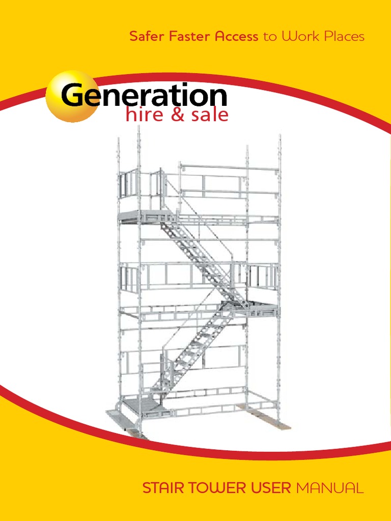 Generation Stair Tower Installation Guide PDF | PDF | Stairs | Scaffolding