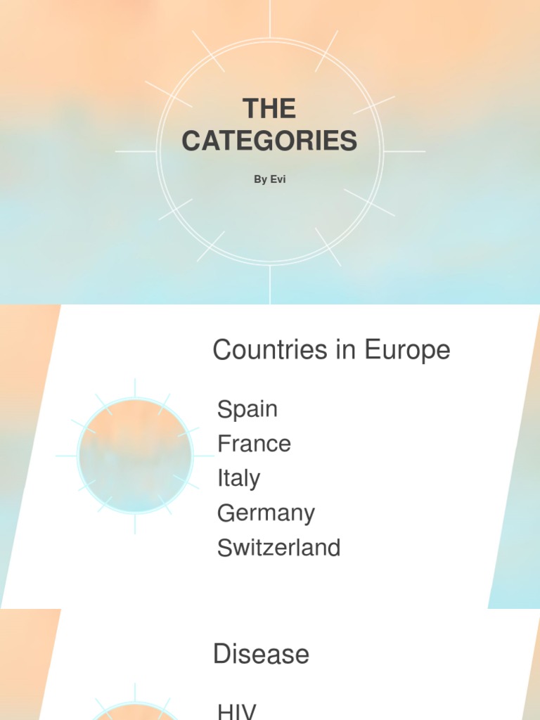 Comprehensive Categories Overview | PDF
