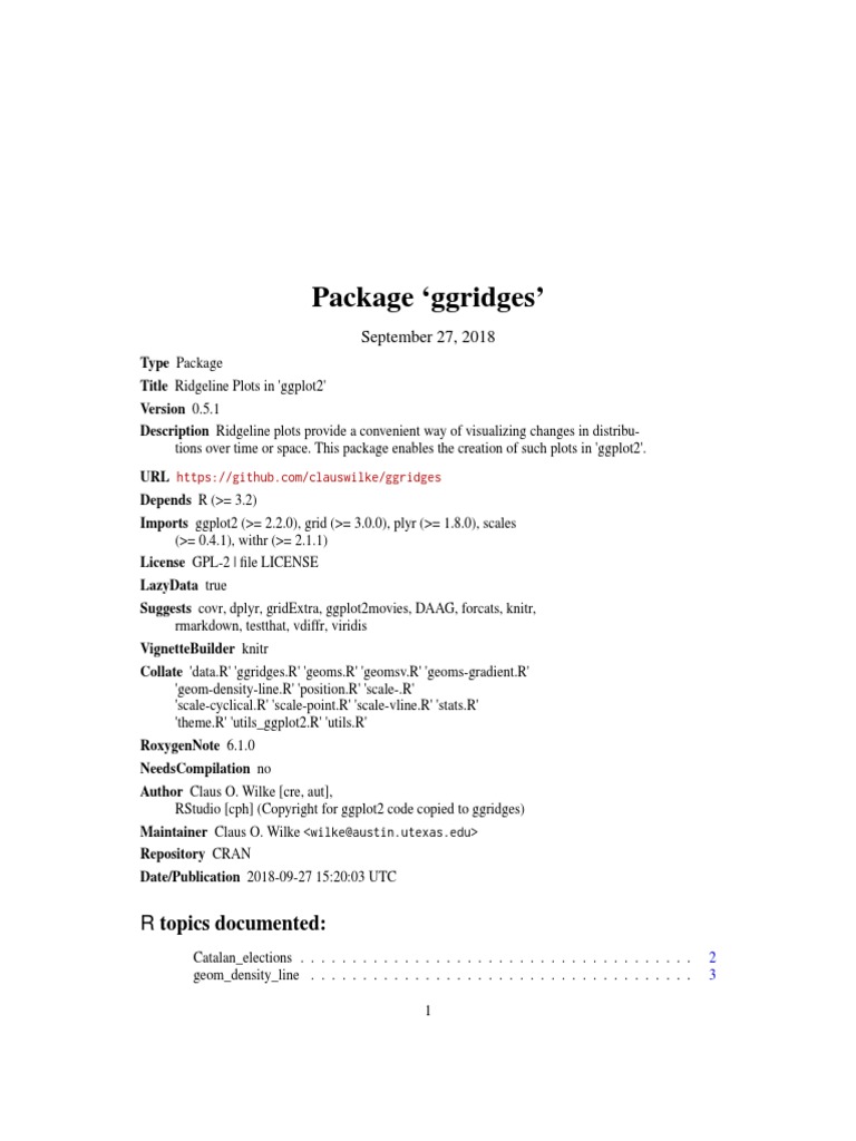Package Ggridges': R Topics Documented | PDF | Parameter (Computer Programming) | Function ...