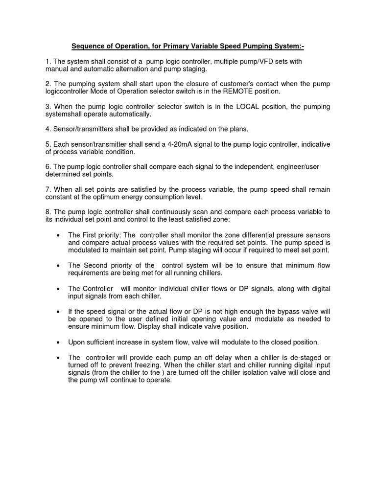 Pump Logic Controller Operation Guide | PDF | Finance & Money ...