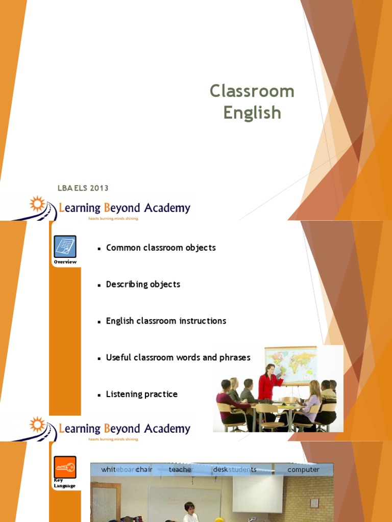 Classroom English | PDF | Classroom | Teaching