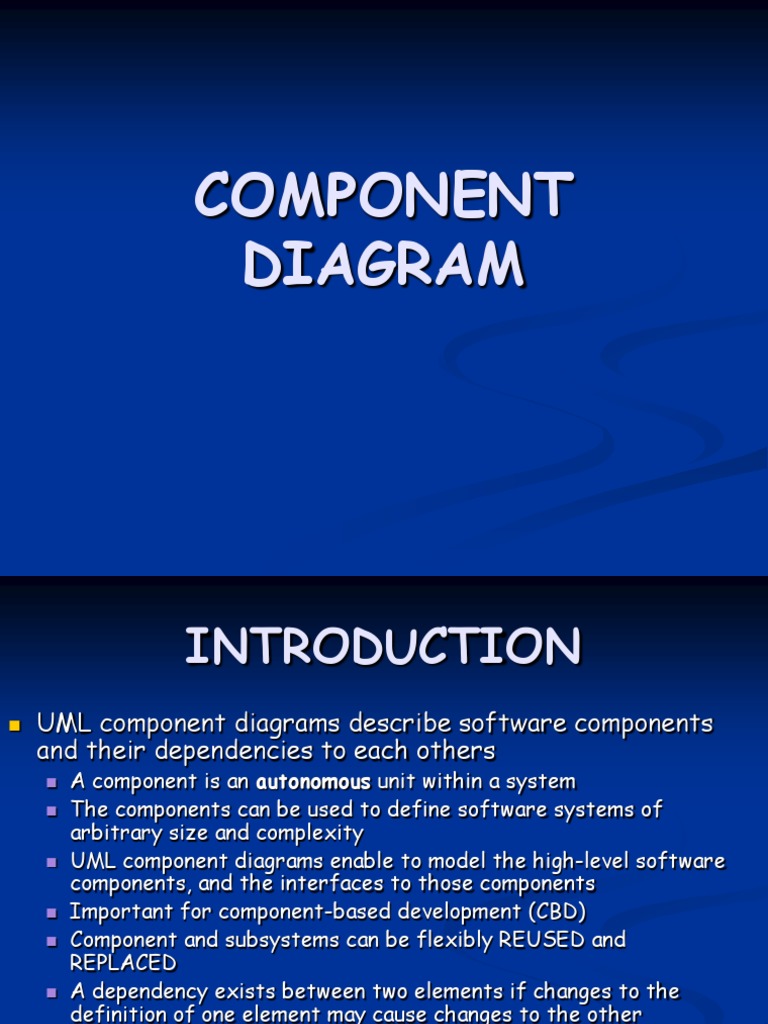 COMPONENTDIAGRAM Lecture | PDF | Component Based Software Engineering | Electrical Connector
