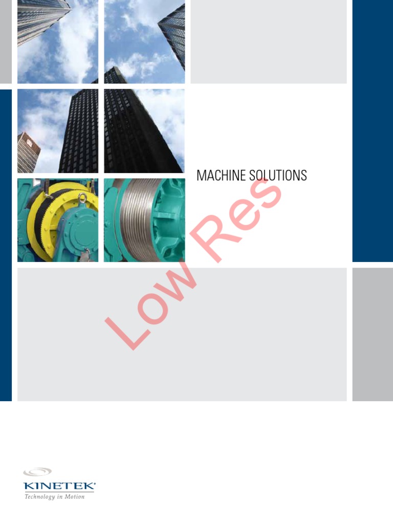 Kinetek Machine Solution Brochure 0911 Final LR PDF | PDF | Elevator ...