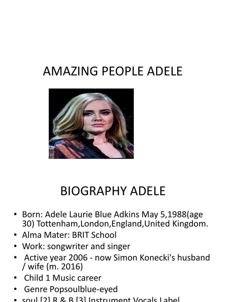 Amazing People Adele | PDF | Art | Lifestyle
