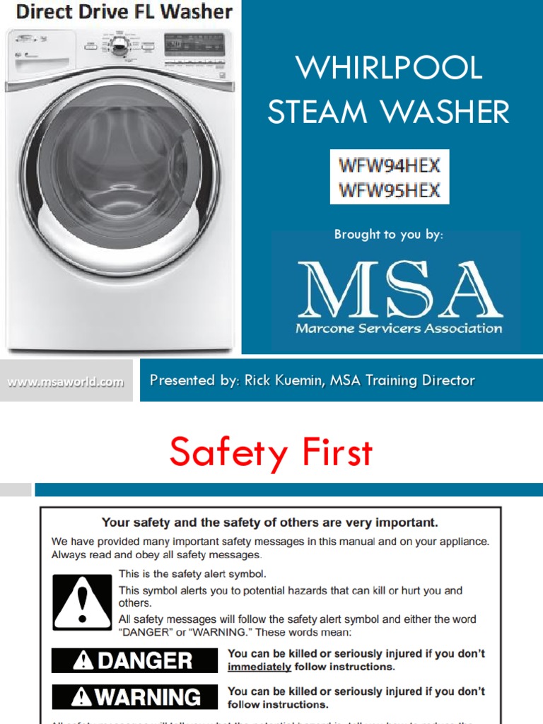 Whirlpool Training | PDF | Troubleshooting | User Interface