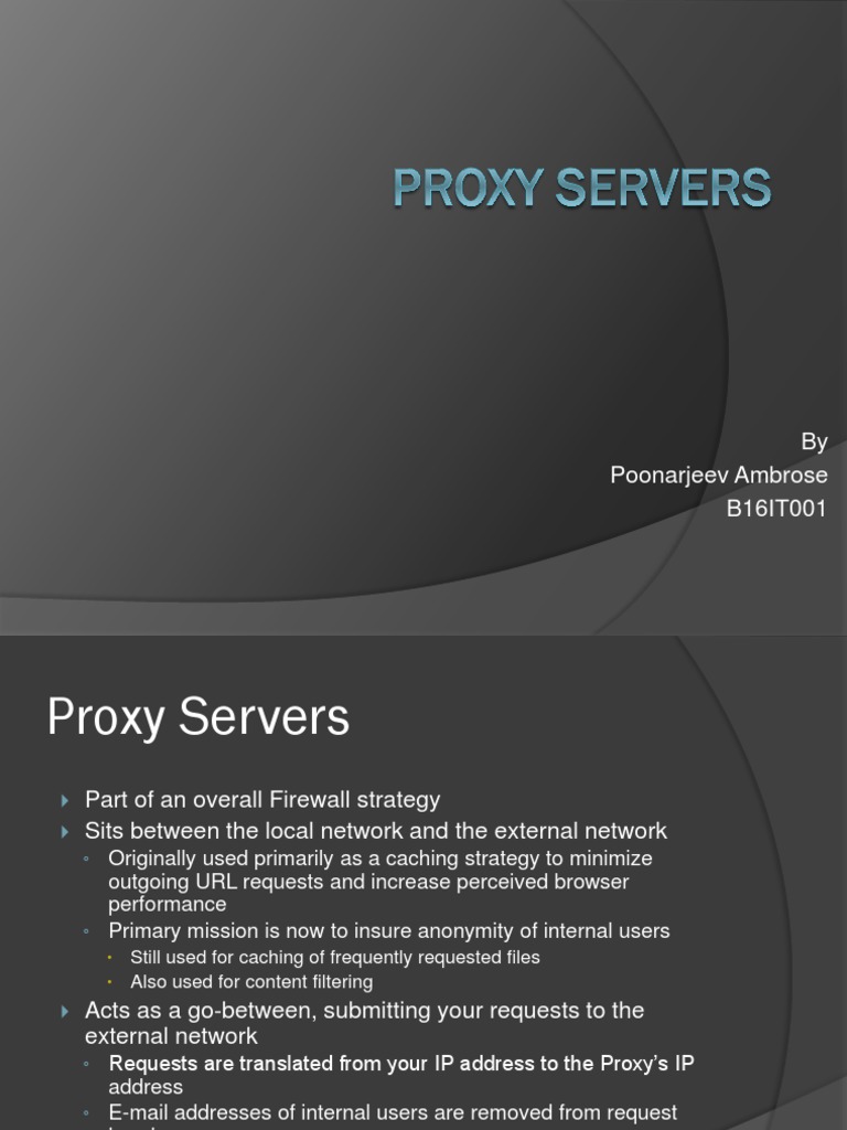 Proxy Server | PDF | Proxy Server | Computer Network