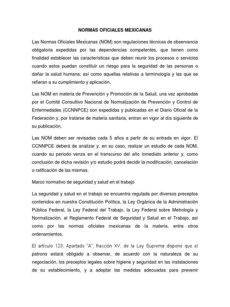 Normas Oficiales Mexicanas | Iso 9000 | Calidad (comercial)