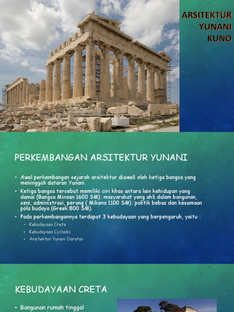 Arsitektur Kuno Yunani dan Ciri Khasnya | PDF