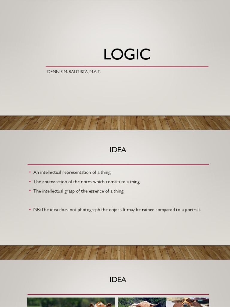 Logic | PDF | Definition | Proposition