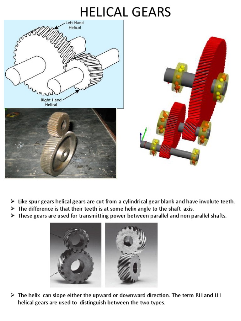 Helical Gears | Download Free PDF | Gear | Mechanics