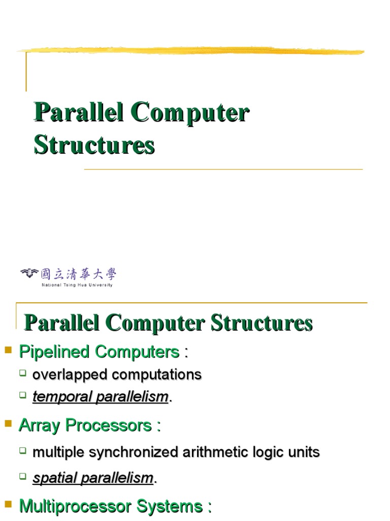 Parallel Computer Structures | PDF | Parallel Computing | Central Processing Unit