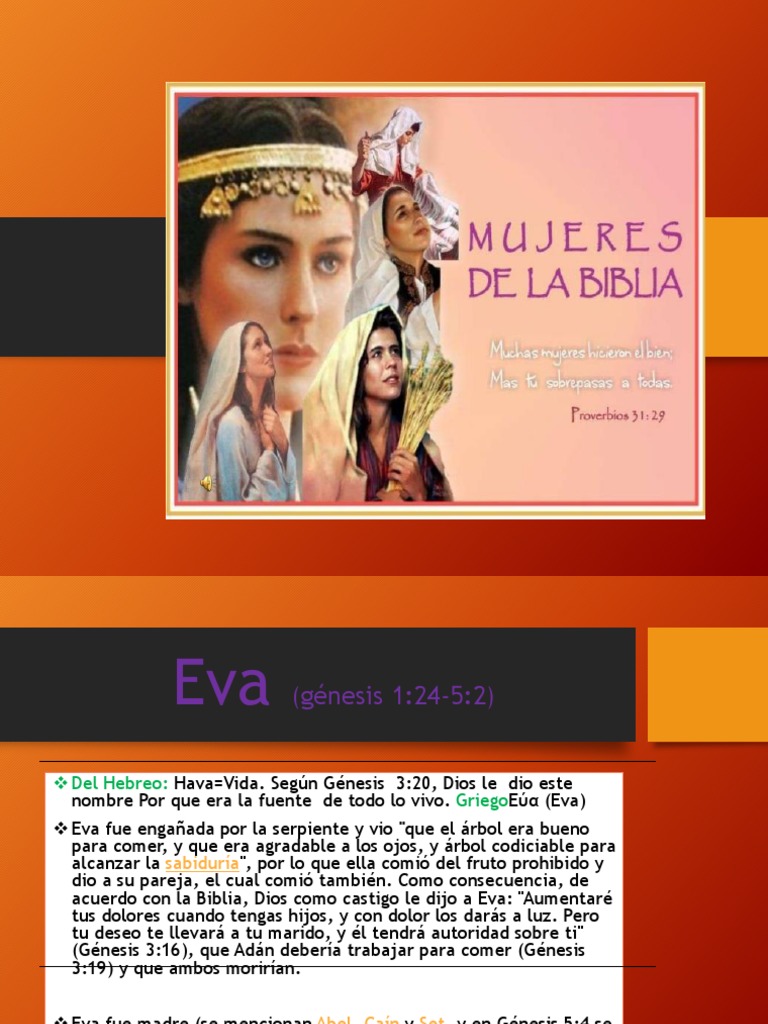 Mujeres de La Biblia | PDF | Jacob | Víspera