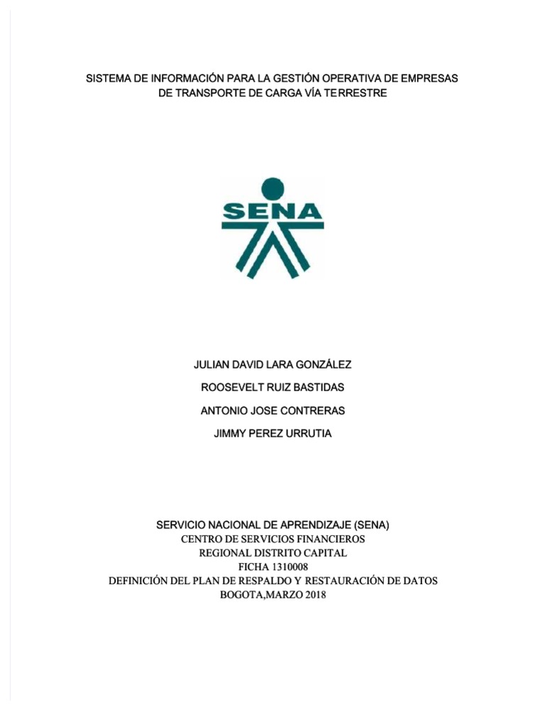 Ap10 Aa1 Ev2 Plan de Respaldo y Restauracin de Datos | PDF | Business