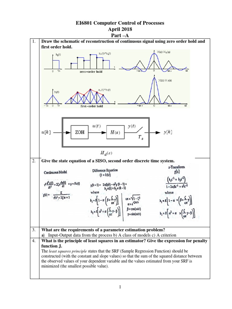 Computer Control of Process | PDF | Control Theory | Mathematical Model