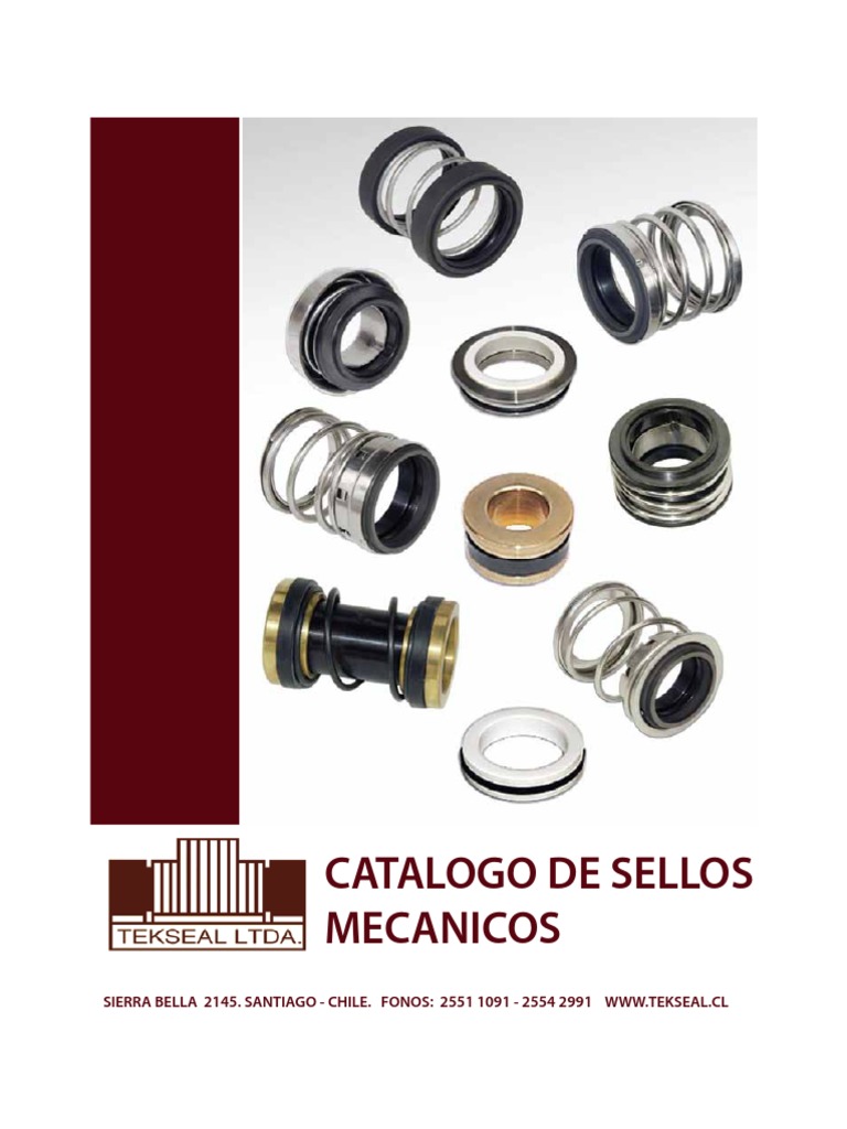 Catálogo de Sellos Mecánicos Tekseal | PDF | Naturaleza | Química