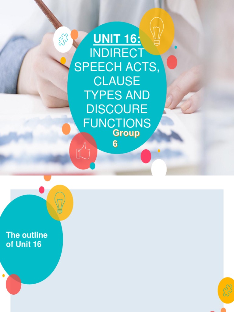Indirect Speech Acts, Clause Types and Discoure Functions | PDF ...