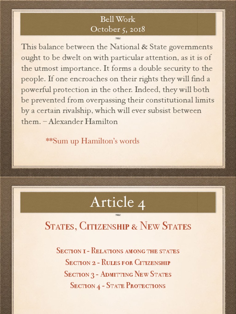 Articles 4-7 2 | PDF | U.S. State | United States Constitution