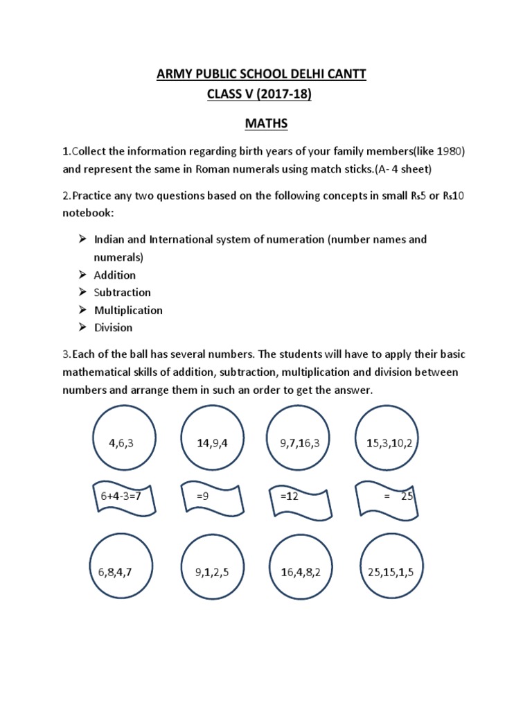 Holiday Homework Class 5 | PDF | Read Only Memory | Homework