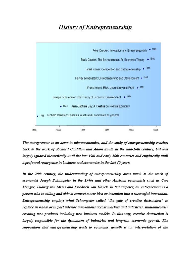 History | PDF | Entrepreneurship | Business
