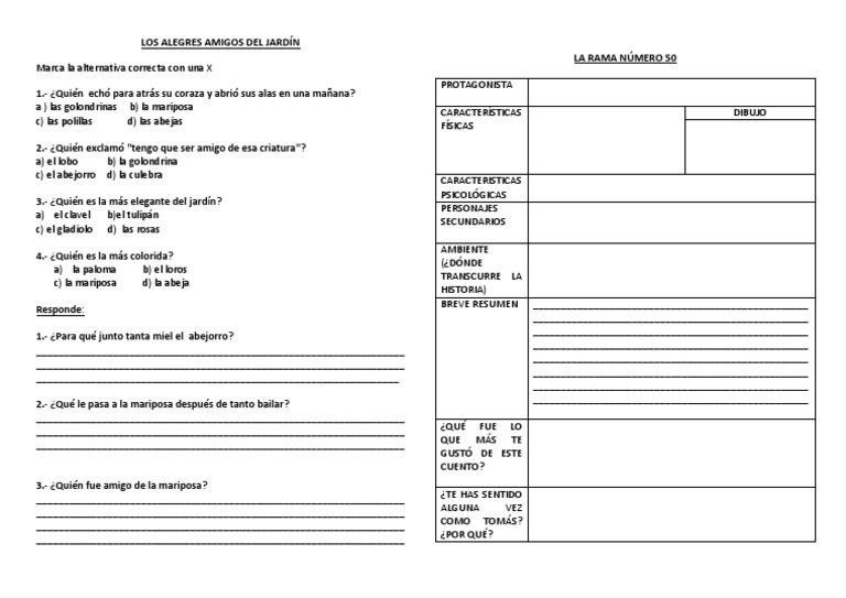 Los Alegres Amigos Del Jardín | PDF | Ocio