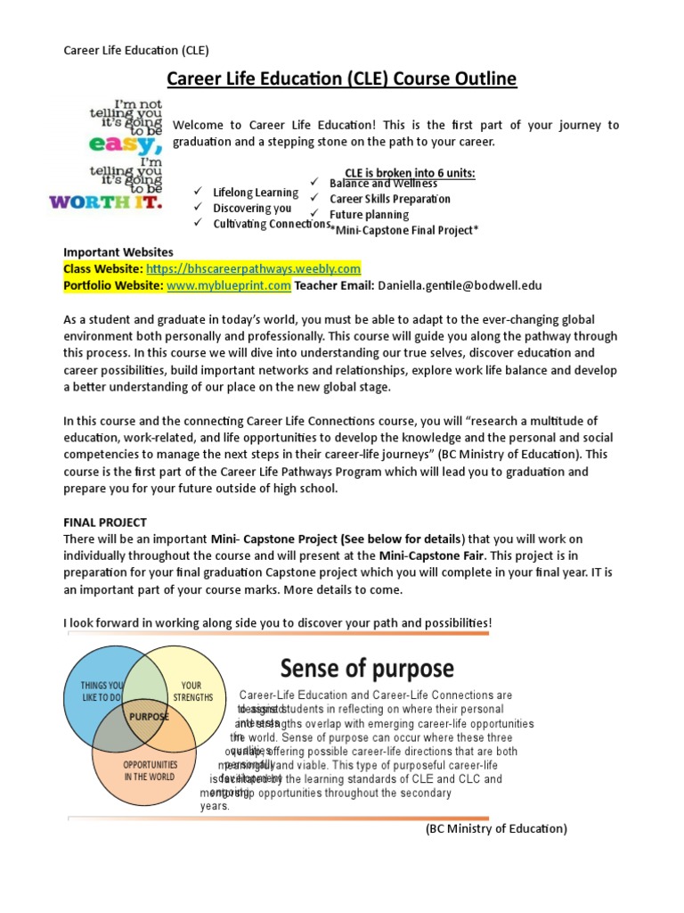 Cle Course Outline Summer 2019 | PDF | Homework | Mentorship
