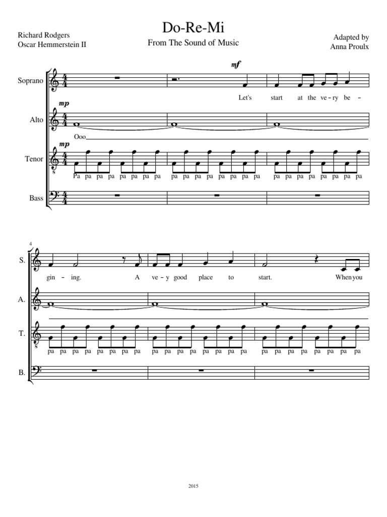 1202746-Do Re Mi From The Sound of Music PDF | PDF | Vocal Music | Leisure