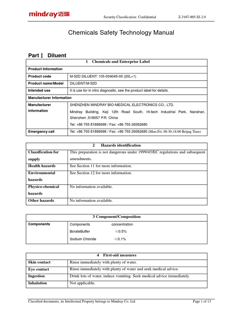 M-52 MSDS | PDF | Dangerous Goods | Toxicity