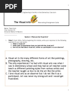 Elements of Art Worksheet | PDF