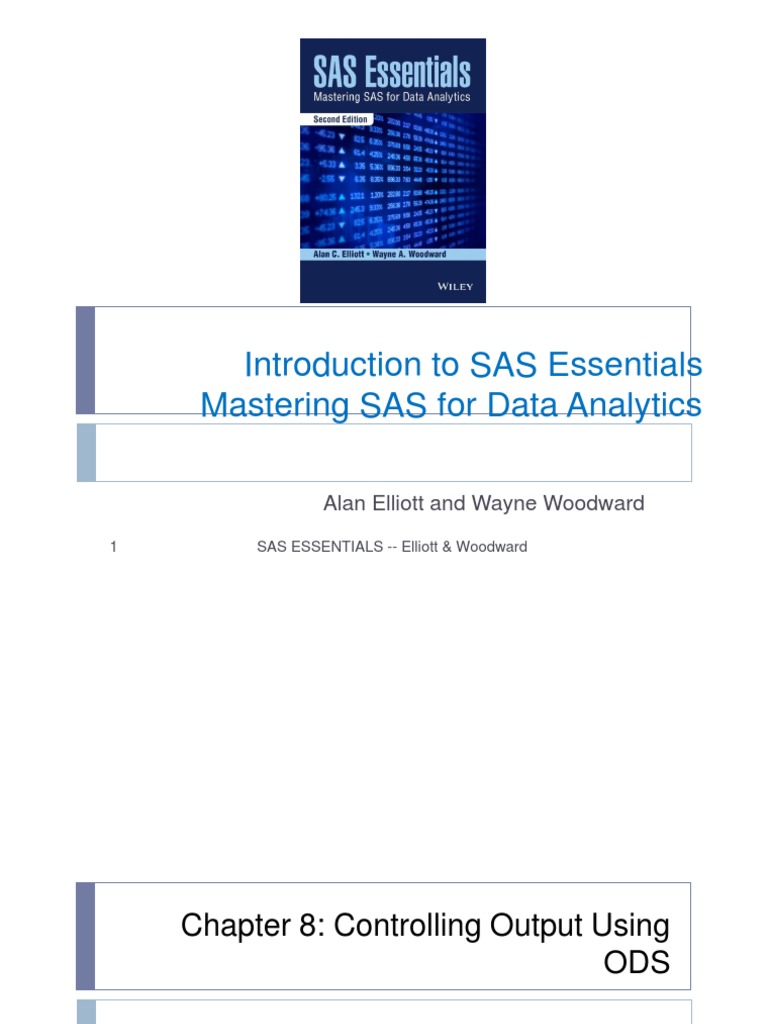 Chapter 8 SAS ESSENTIALS | PDF | Sas (Software) | File Format