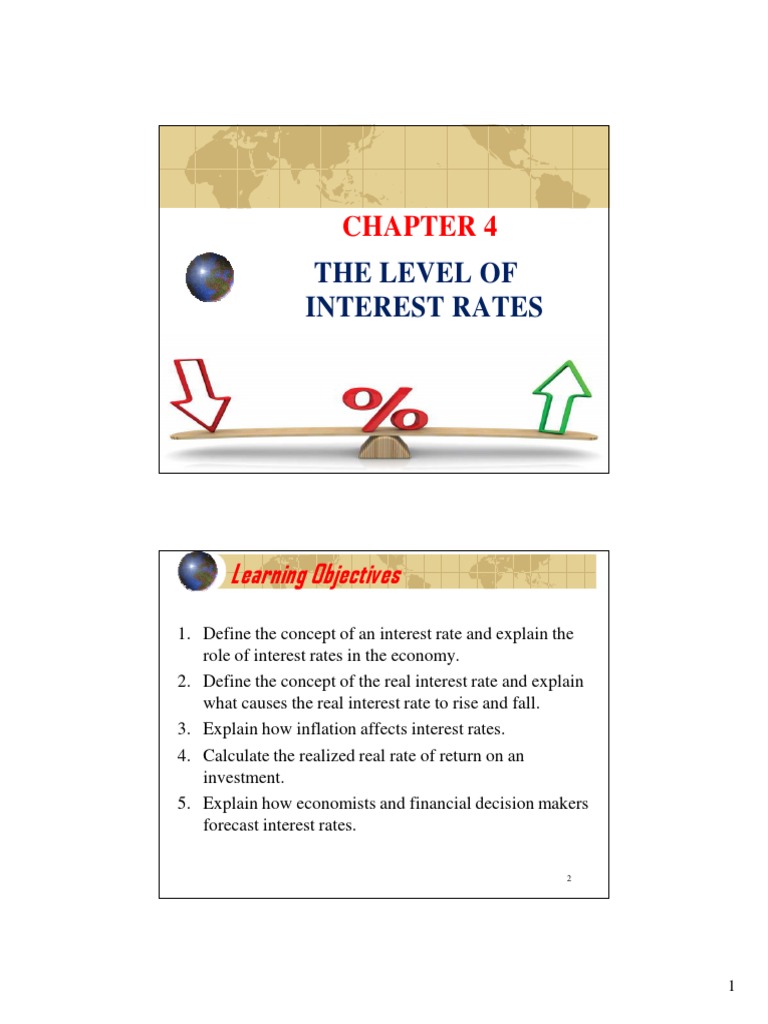 CH04 - The Level of Interest Rates | PDF | Interest Rates | Interest