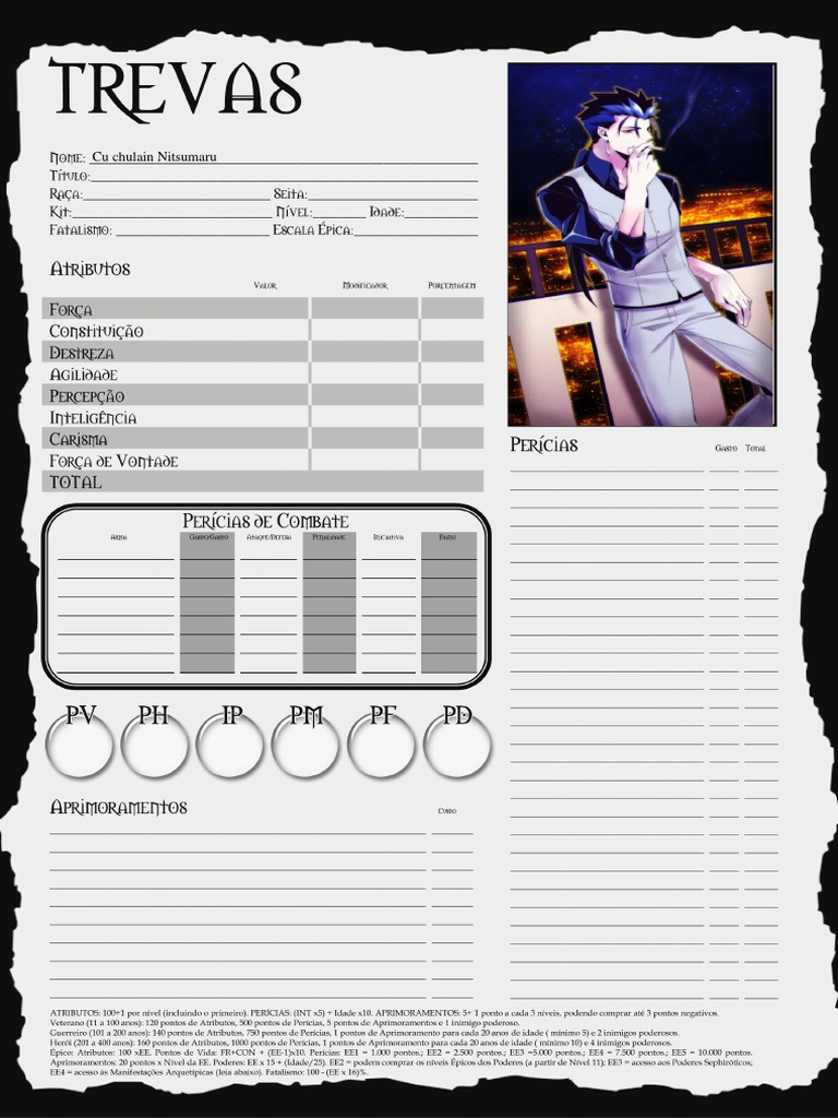 Ficha Personagem RPG | PDF